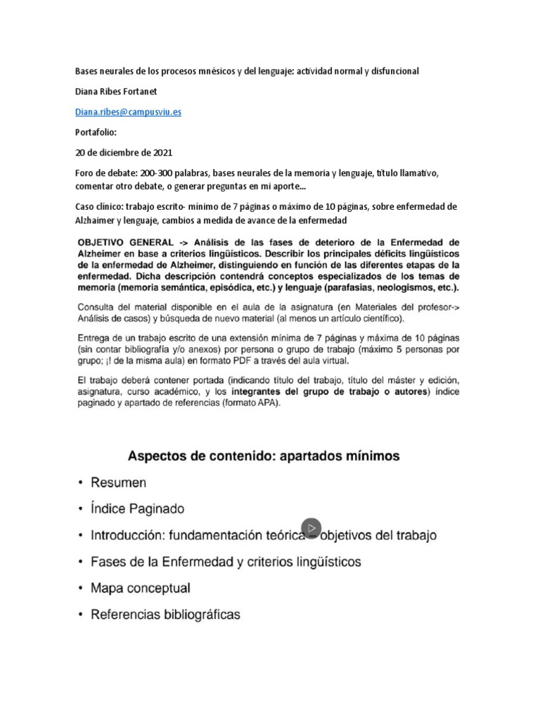 Bases Neurales de Los Procesos Mnésicos y Del Lenguaje | PDF