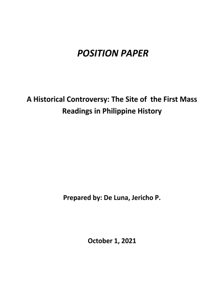 Position Paper | PDF