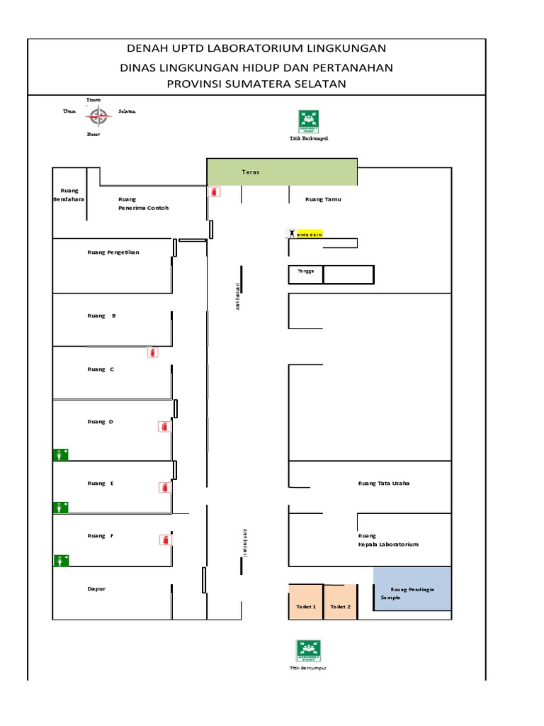 Denah UPTD Laboratorium Lingkungan | PDF