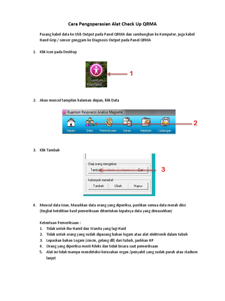 Cara Operasi QRMA | PDF