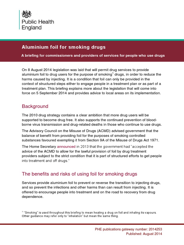 Aluminium Foil For Smoking Drugs | PDF | Heroin | Substance Abuse