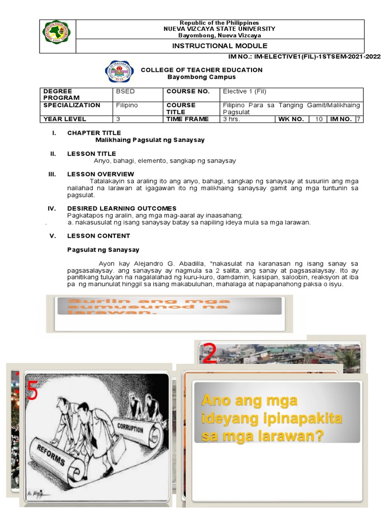 UPDATED MODULE 7 Elective 1 | PDF