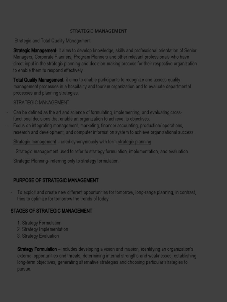 Strategic Management | PDF | Strategic Management | Six Sigma