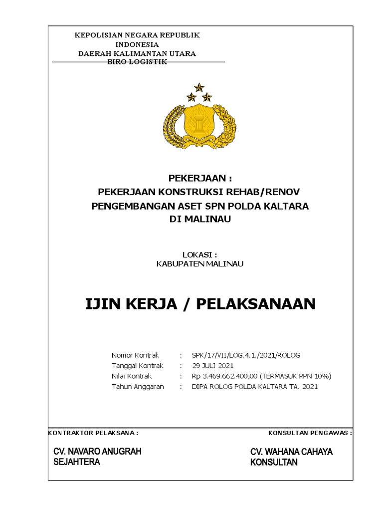 Form Ijin Pelaksanaan - Asrama | PDF