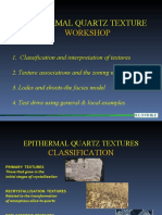 Quartz Texture Classification in Epithermal Veins | PDF | Crystal | Quartz