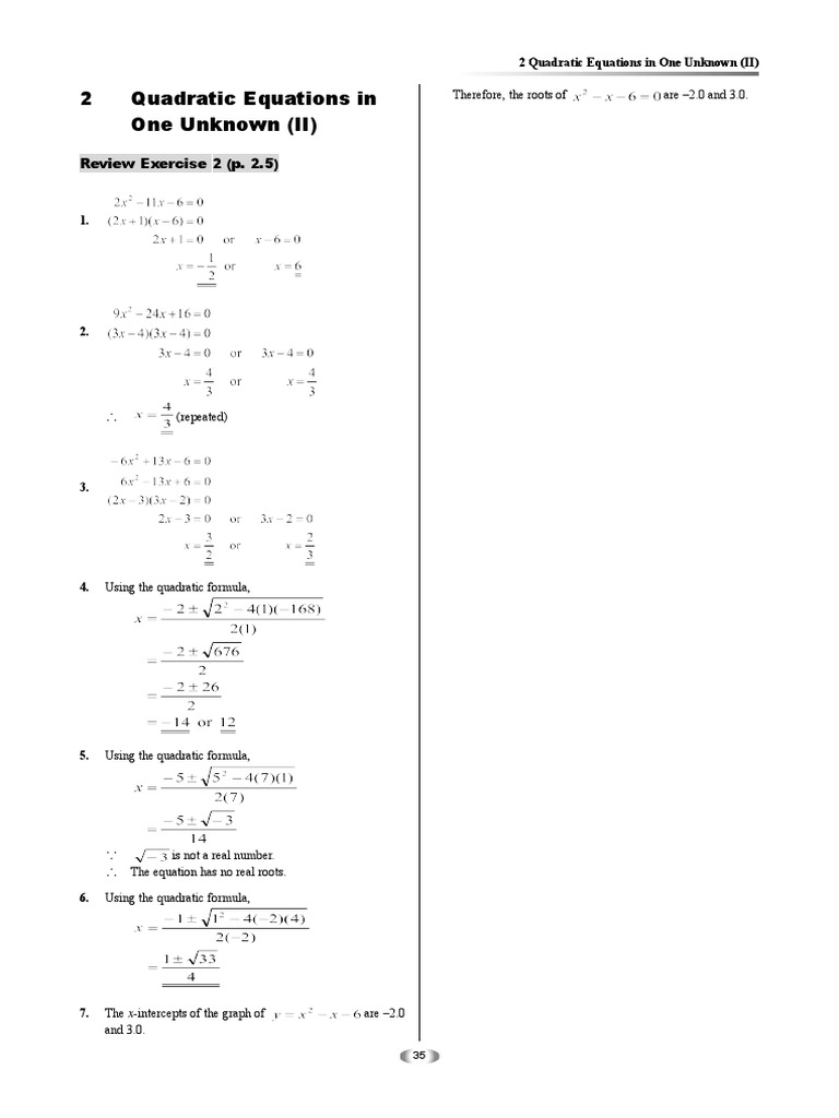 Quadratic Equations Guide | PDF | Quadratic Equation | Equations