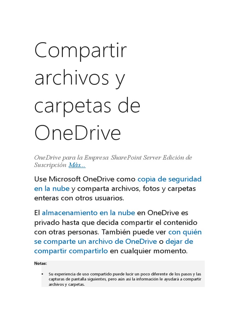 Compartir Archivos y Carpetas de OneDrive | PDF | Archivo de computadora | Ingeniería de software