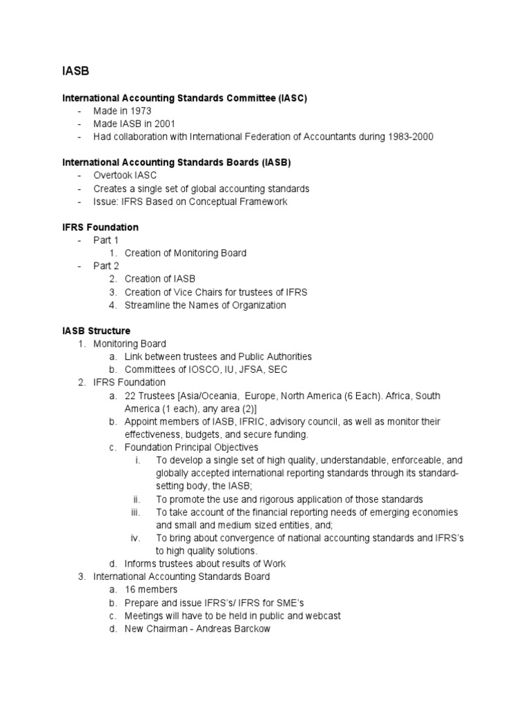 International Accounting Standards Committee IASC PDF