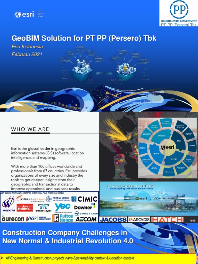 Esri ArcGIS GeoBIM Solution For BUMN Karya PTPP - Esri ID - DickyT ...