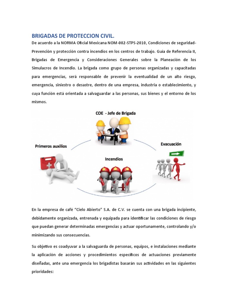 Brigadas de Proteccion Civil | PDF | Defensa Civil | Primeros auxilios