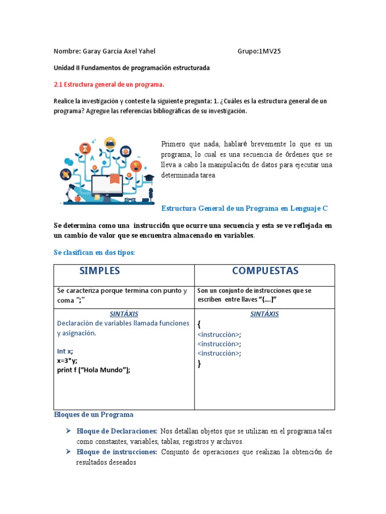 Estructura General de Un Programa | Descargar gratis PDF | Programa de ...
