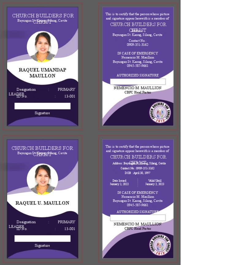 CBFC ID 2022 Sample | PDF