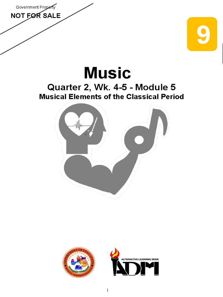 Music: Quarter 2, Wk. 4-5 - Module 5 | PDF | Classical Period (Music ...