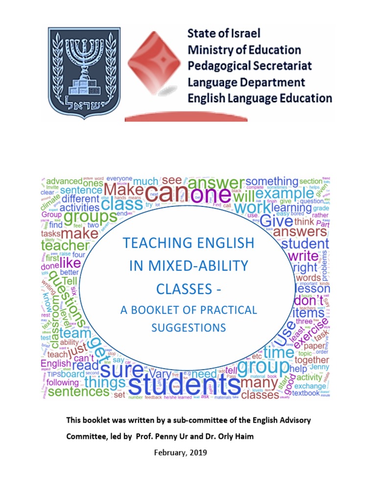 Teaching English in Mixed-Ability Classes - : A Booklet of Practical ...
