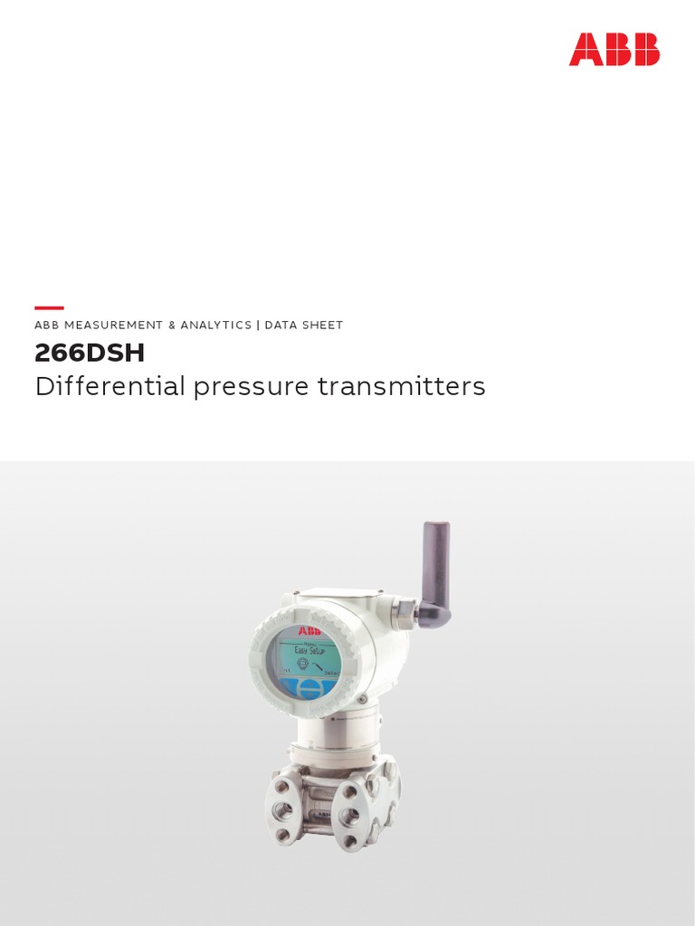 Differential Pressure Transmitters: Abb Measurement & Analytics - Data ...