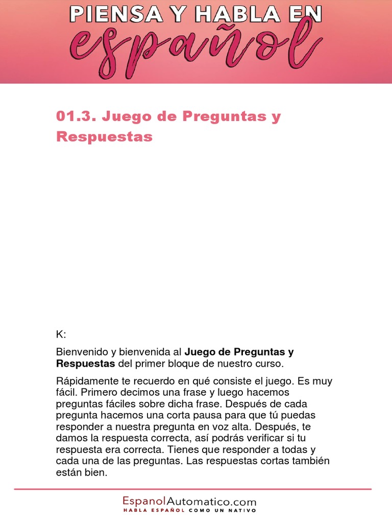 01.3 - Juego | PDF