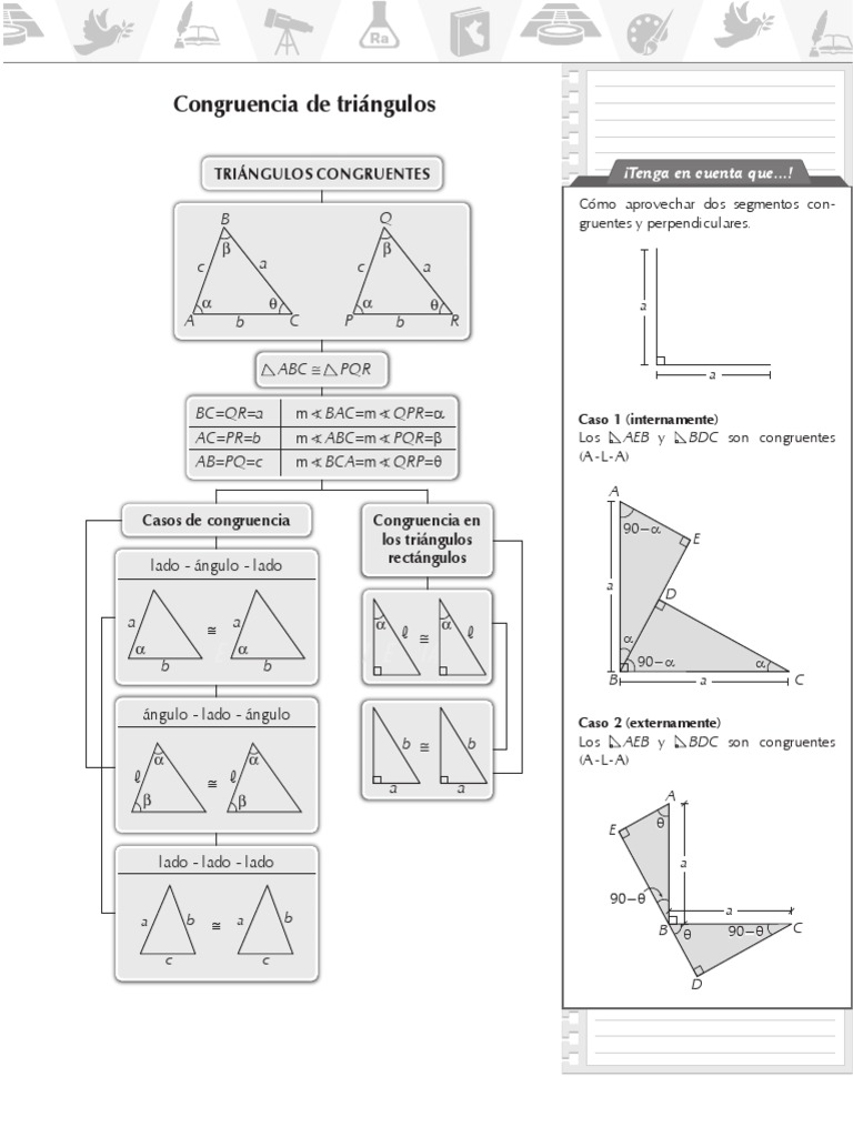 Congruencia de Triangulos | PDF | Triángulo | Geometría del plano euclidiano