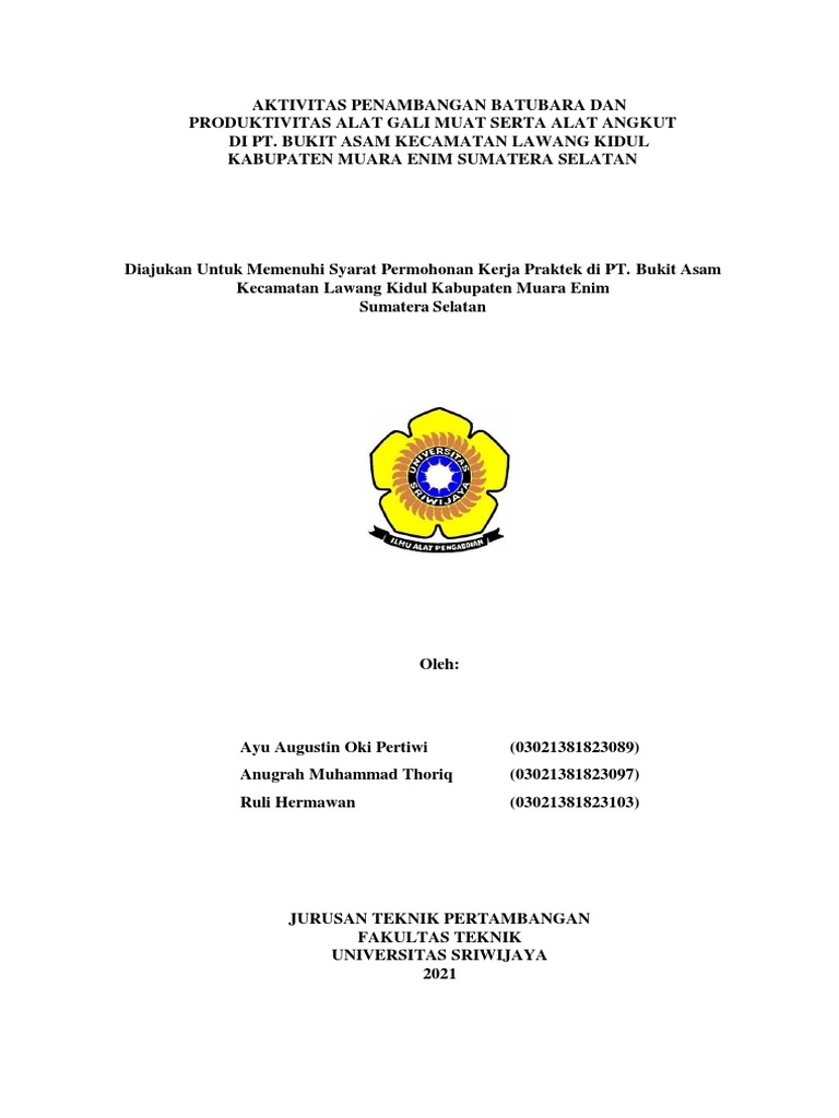 Proposal KP Ayu, Thoriq, Ruli | PDF