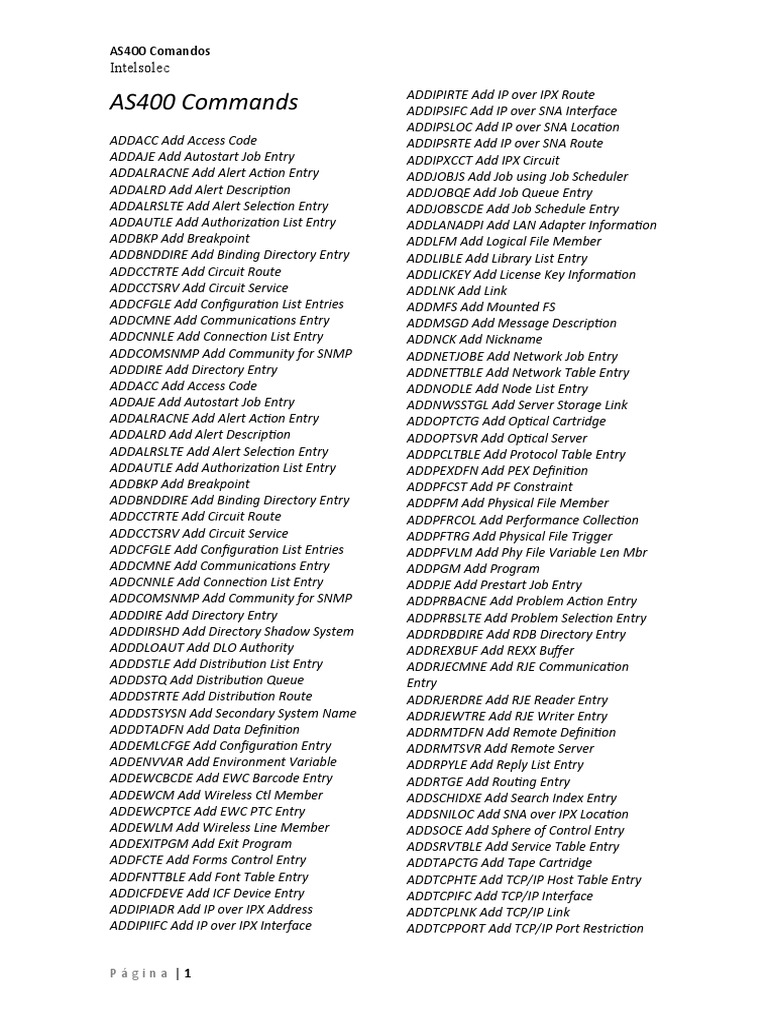 As400 Commands 55844526f4220 | PDF | Computer Network | Transmission Control Protocol