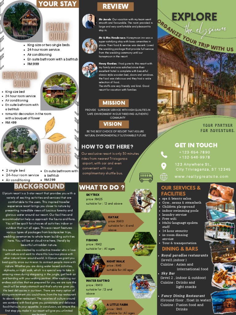 Resort Brochure | PDF | Restaurants | Resort