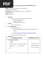 7e's Lesson Plan | PDF | Learning | Science