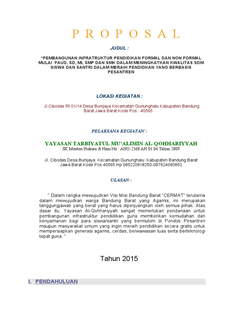 Proposal Yay Ke Pertamina | PDF