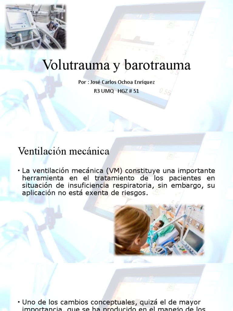 Volutrauma y Barotrauma | PDF | Pulmón | Estrés oxidativo