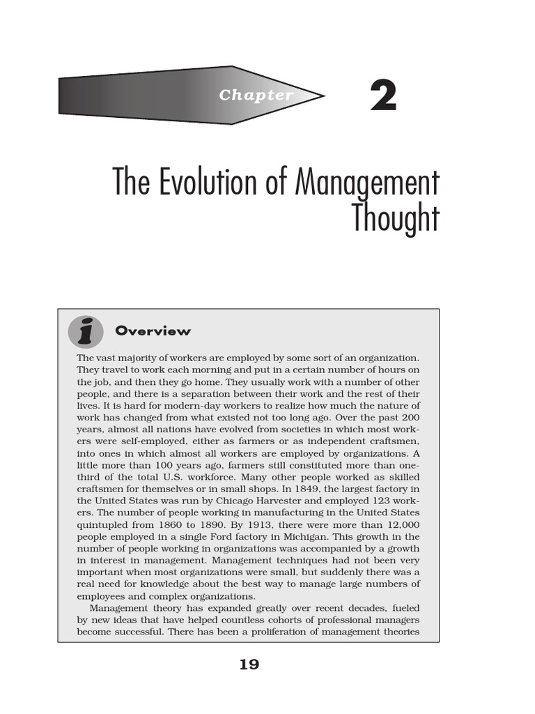 Evolution of Management Thought Overview | PDF | System | Systems Theory