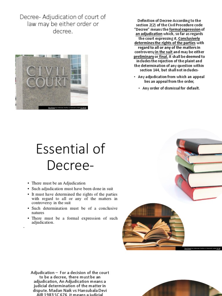 What is a Decree? Essential Elements and Types of Decrees | PDF ...