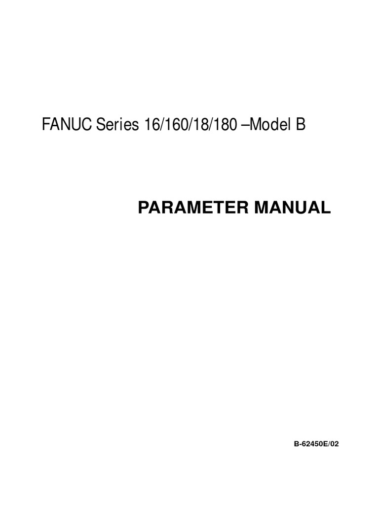 B-62450E - 02 - 060502 таблица параметров | PDF | Parameter (Computer Programming) | Input/Output