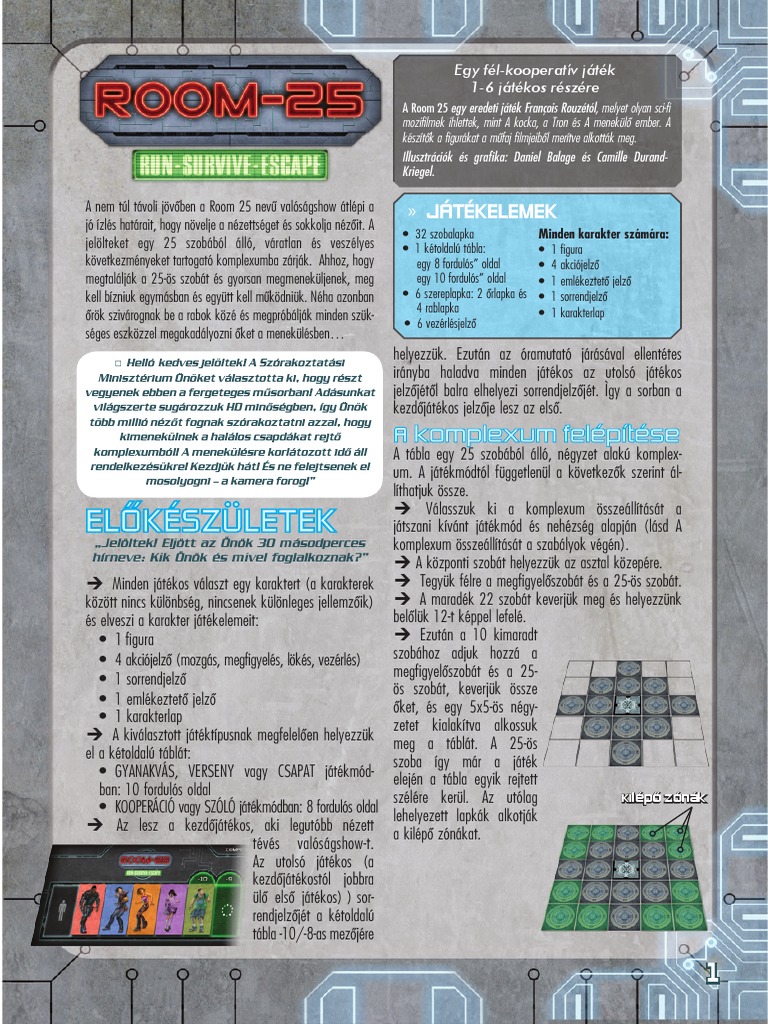 Room 25 Szabály | PDF