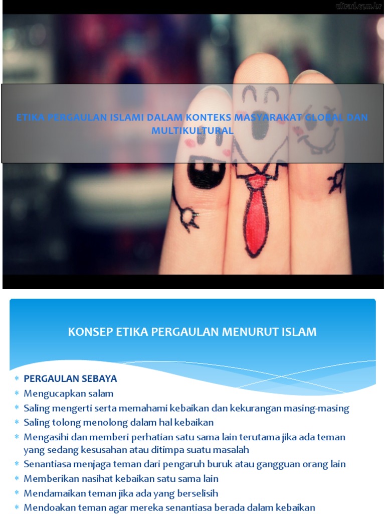 Etika Pergaulan Islami Global | PDF | Ilmu Sosial | Filsafat