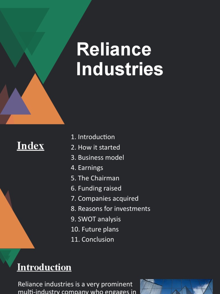 Overview of Reliance Industries' Growth | PDF | Business | Economies