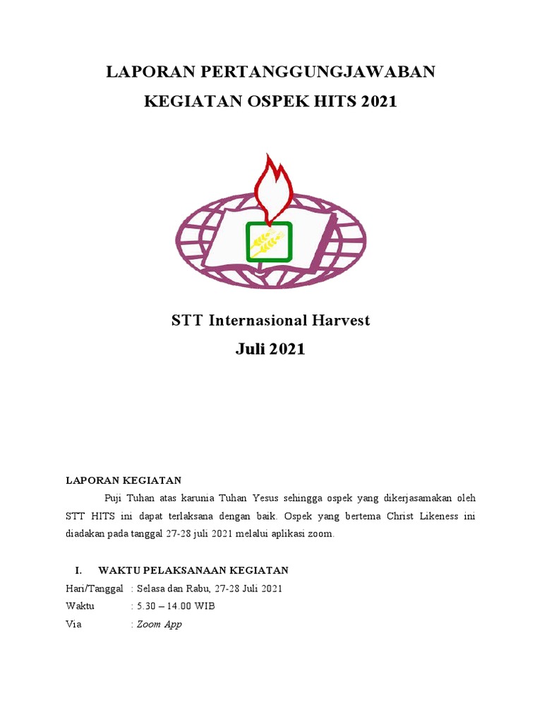 LPJ Ospek 2021 | PDF