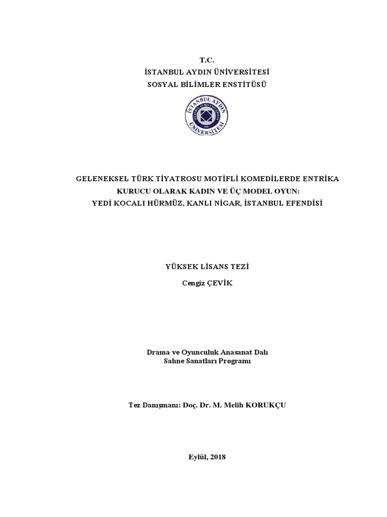 Cengiz Cevik YL TEZ | PDF