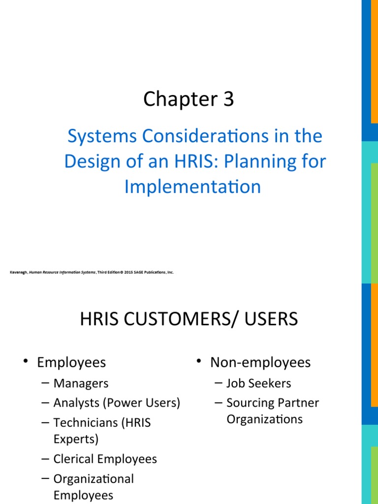 Chapter 3 - Systems Considerations in The Design of An HRIS | PDF ...