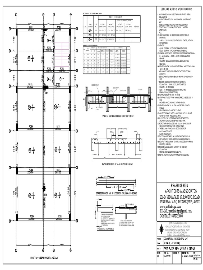 RCC Design & Details | PDF | Foundation (Engineering) | Design