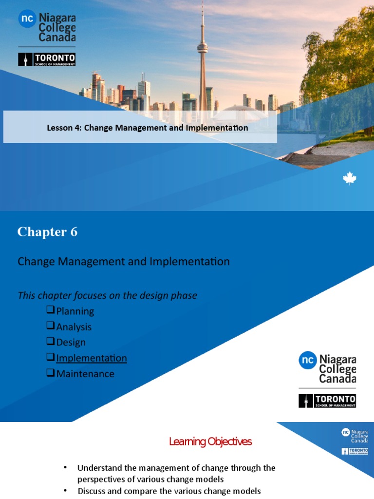 Chapter 6 - Change Management and Implementation | PDF | Change ...