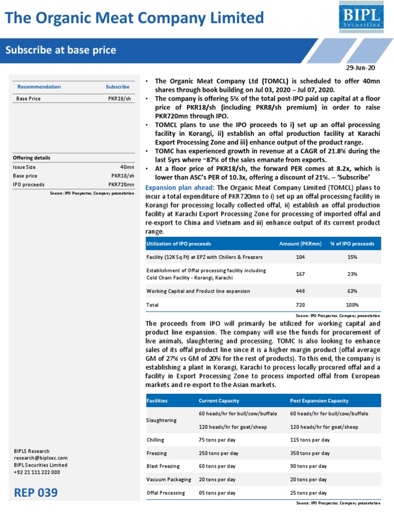 The - Origanic - Meat - Company - Annual Report 2020 | PDF | Securities ...