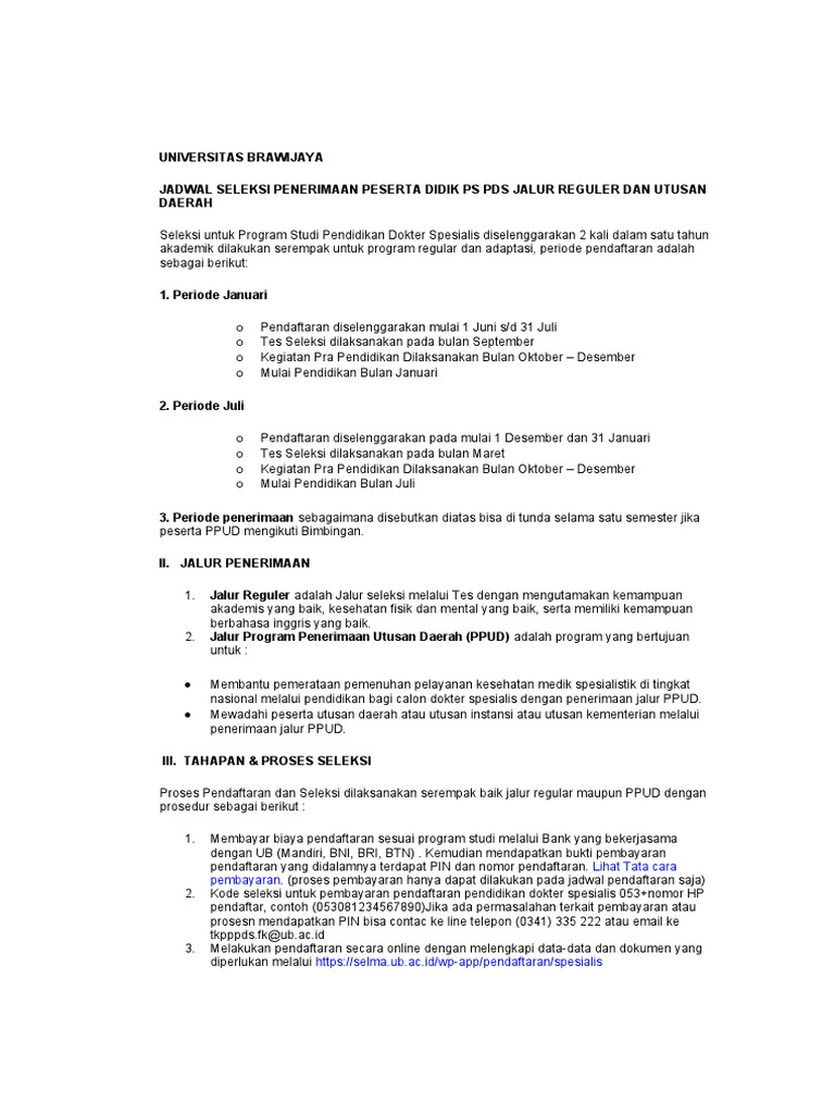 Universitas Brawijaya | PDF