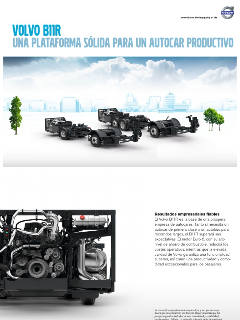 Volvo B11R: Eficiencia y Versatilidad | PDF | Eje | Ingeniería de ...