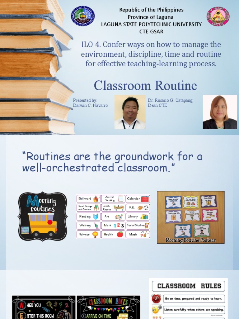 Establishing Effective Classroom Routines Through Proper Management of ...