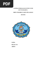 CONTOH LAPORAN STUDY TOUR KE YOGYAKARTA Kelompok 1 | PDF