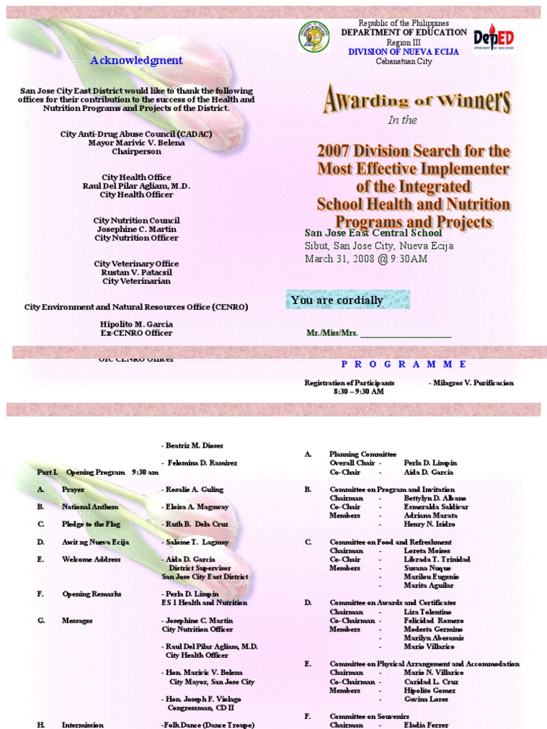 Nutrition Program | PDF | Health Sciences