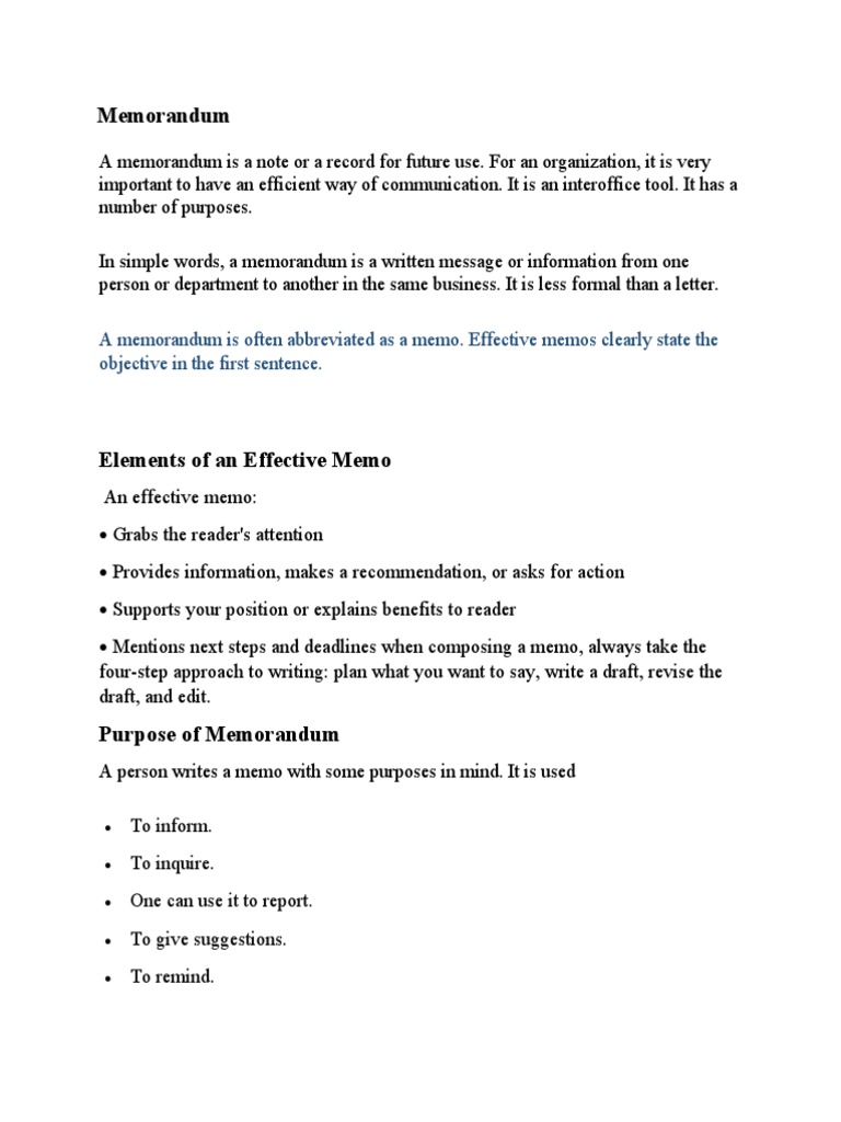 Memorandum | PDF | Memorandum | Written Communication