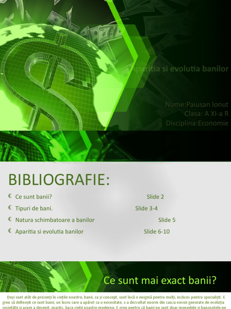 Evolutia Banilor Dealungul Timpului | PDF