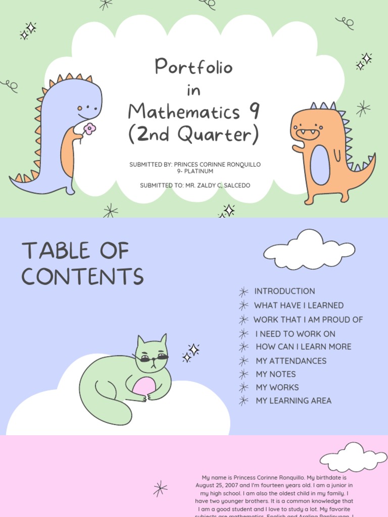 Portfolio in Mathematics 9 (2nd Quarter) | PDF | Exponentiation ...