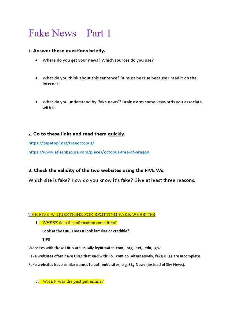 Analyzing the Credibility of Online News Sources: Distinguishing Fact ...