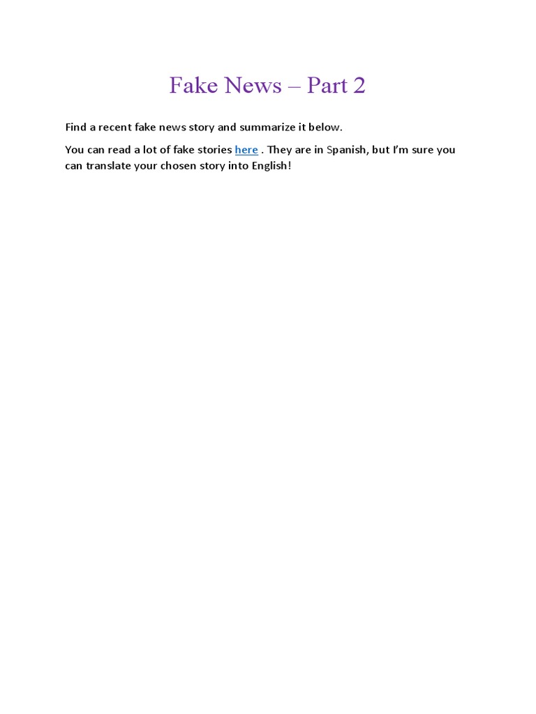Fake News-Part 2 | PDF