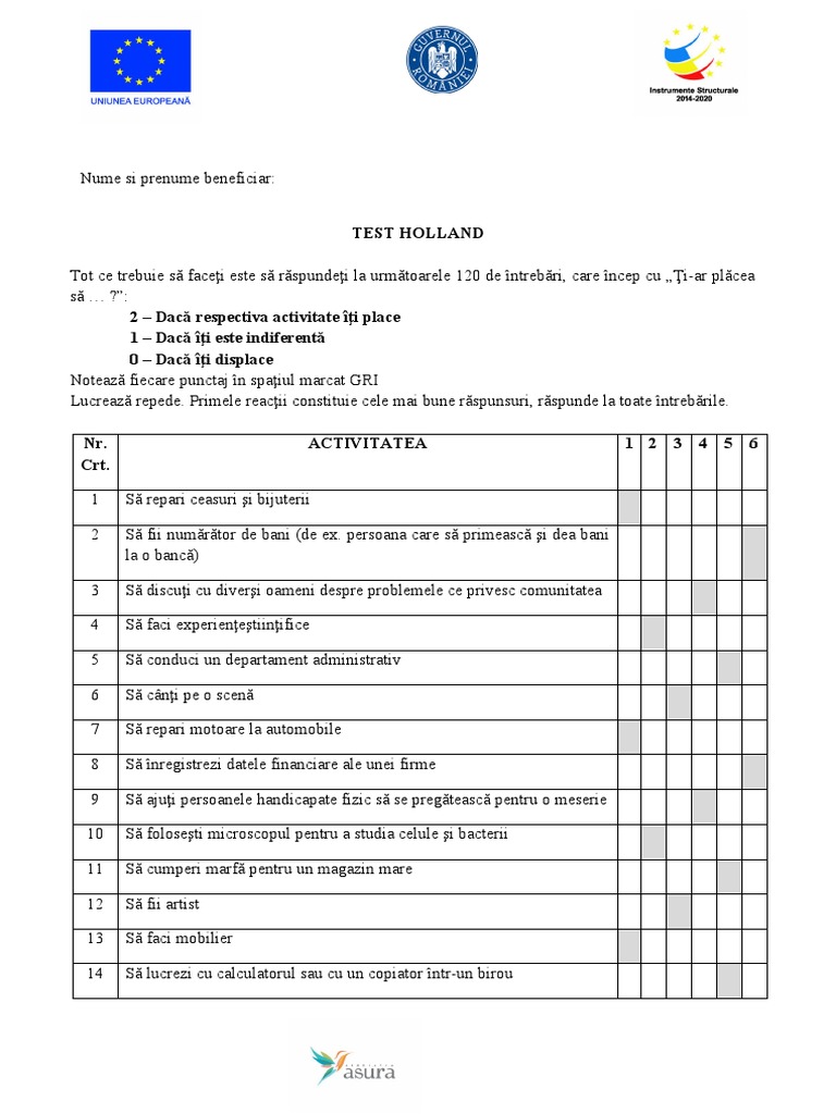 Formulare de Completat | PDF